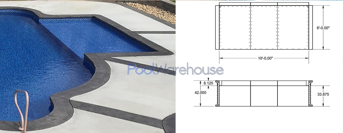 Inground Steel Swimming Pool Steps | Pool Kits | Pool Warehouse