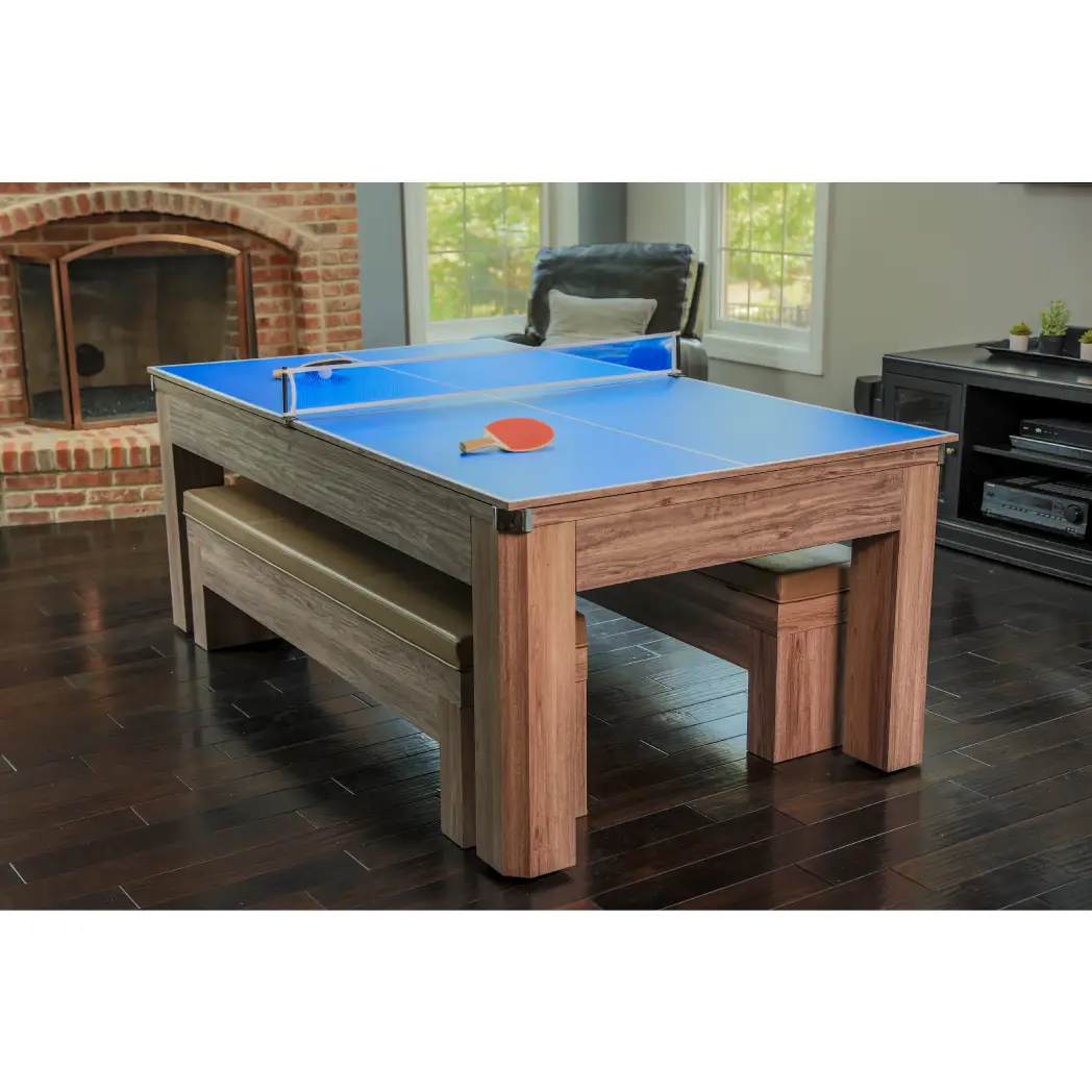 Newport 7 Ft Pool Table Combo Set with Benches