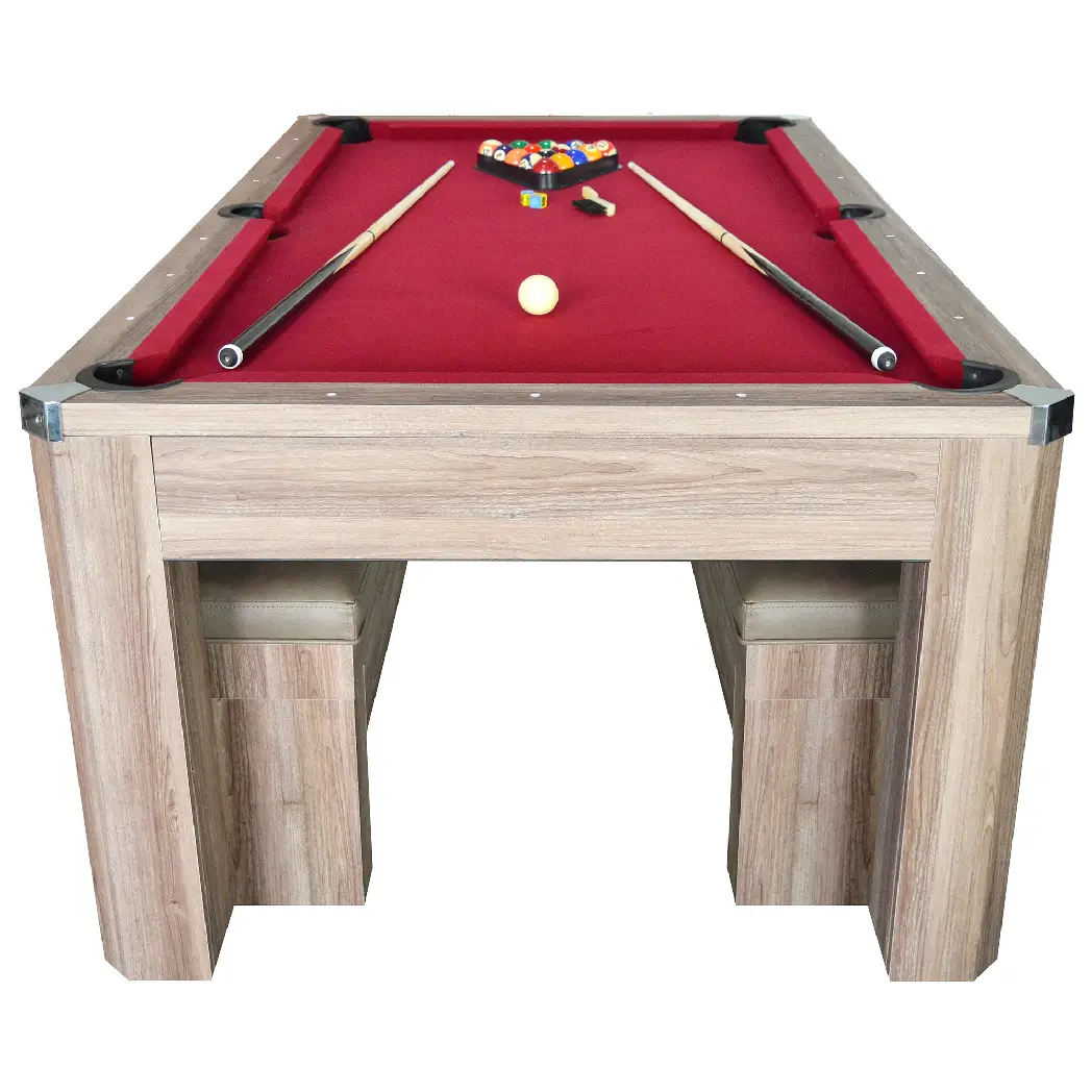 Newport 7 Ft Pool Table Combo Set with Benches