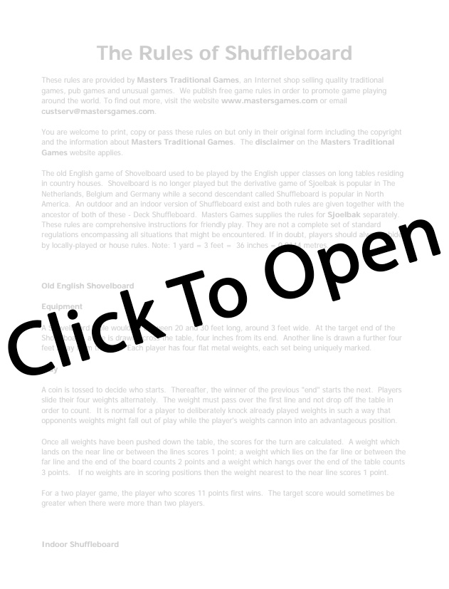 The Montecito Shuffleboard Table - Pool Warehouse