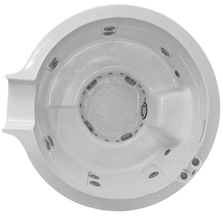 Cardinal 84" Square 25 Jet Spill-Over Spa