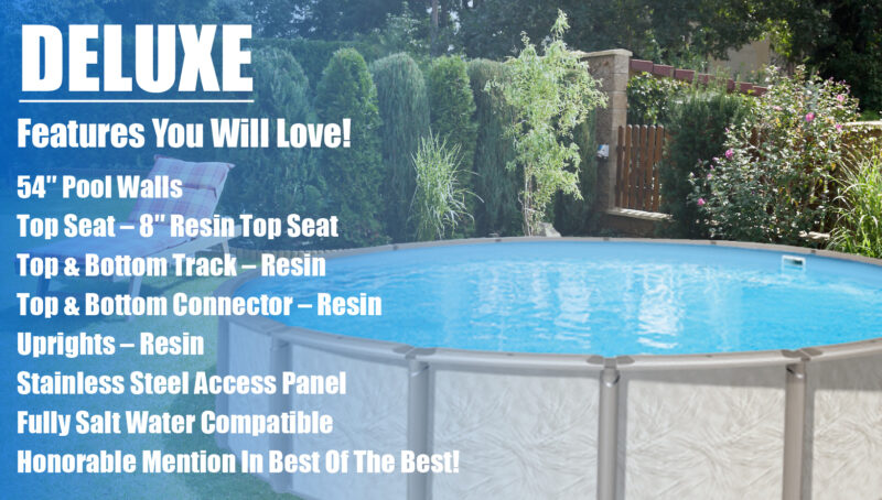 21' x 43' Oval 54" Deep Deluxe Above Ground Pool Kit