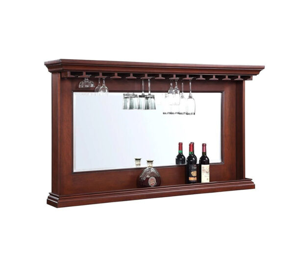 Seville Back Bar Mirror with Walnut Finish - Pool Warehouse
