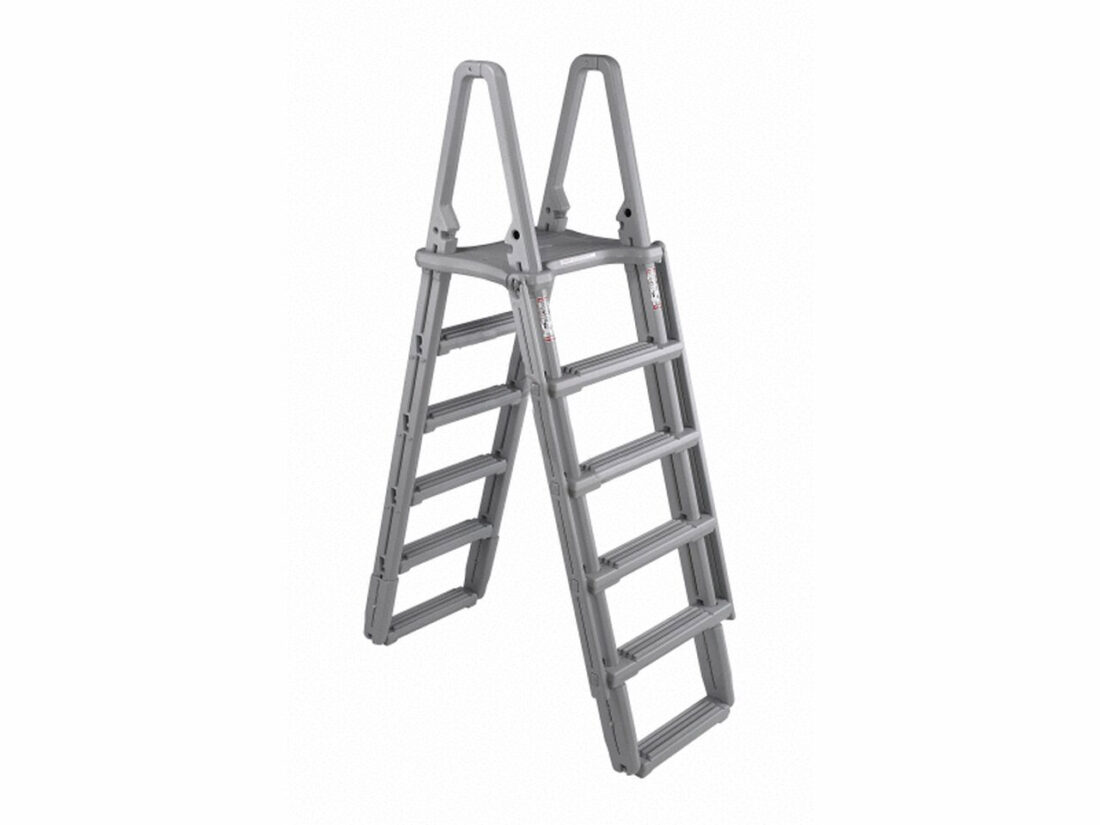 Heavy Duty A-Frame Ladder With Safety Barrier