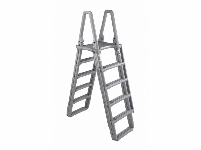 Heavy Duty A-Frame Ladder With Safety Barrier