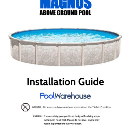 27 Ft Round Magnus Above Ground Swimming Pool Kit