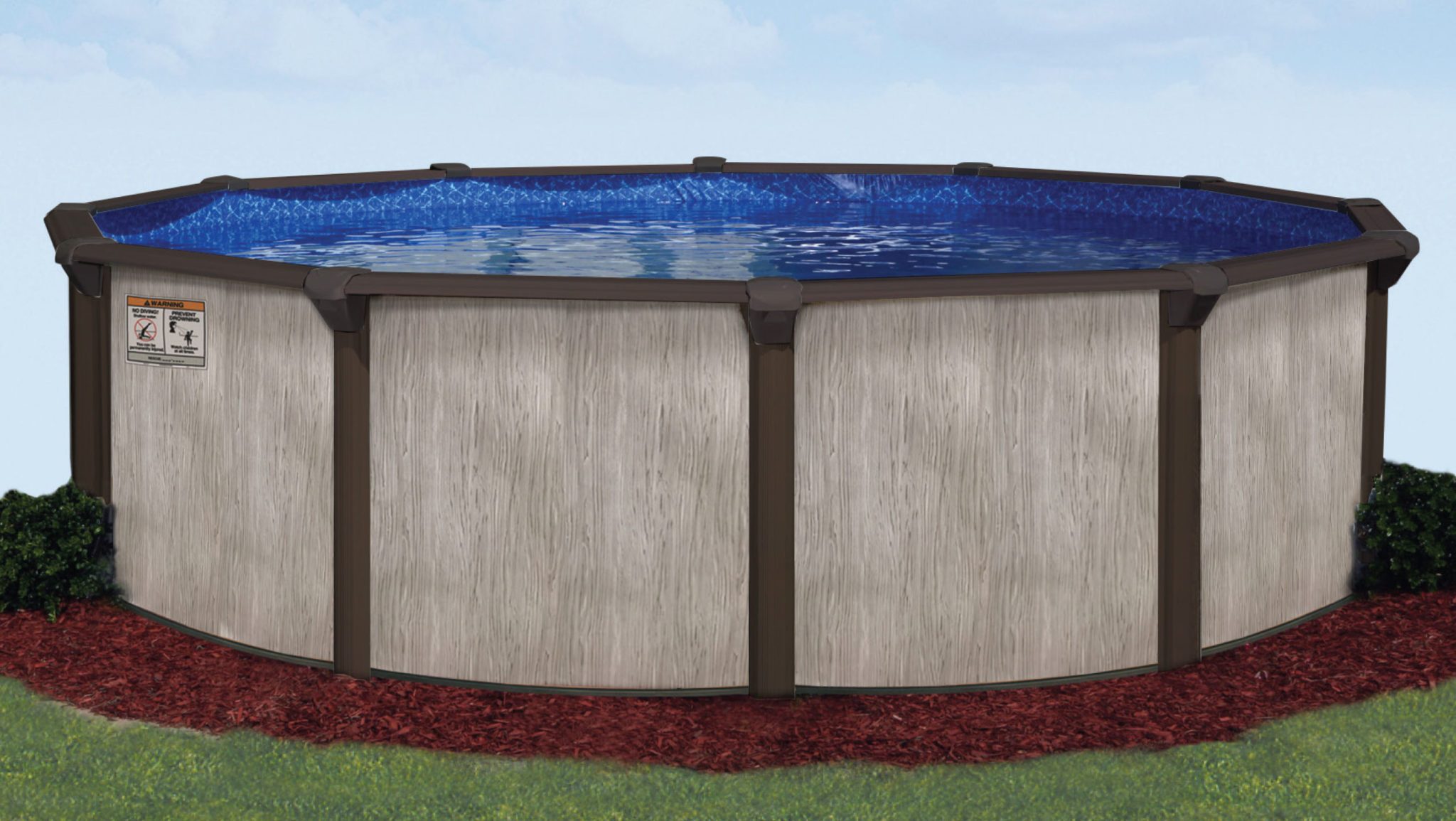 12' Round 52" Deep Brentwood Above Ground Pool Kit