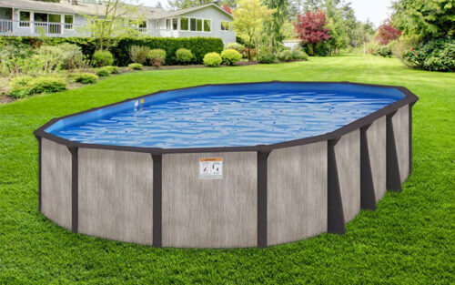 12' x 24' Oval 52" Deep Brentwood Hybrid Above Ground Pool Kit