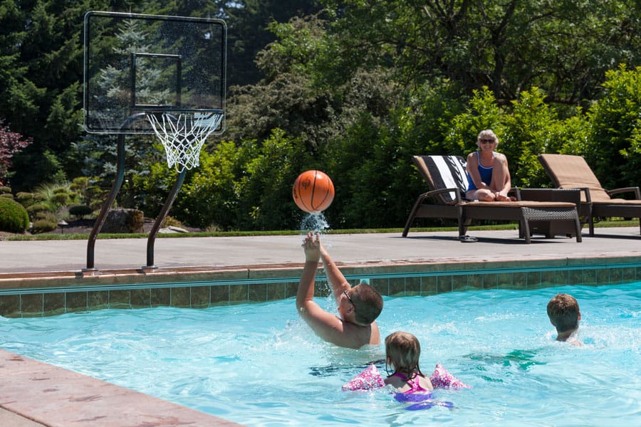 Swim-N-Dunk Basketball Goal without Anchors - Pool Warehouse