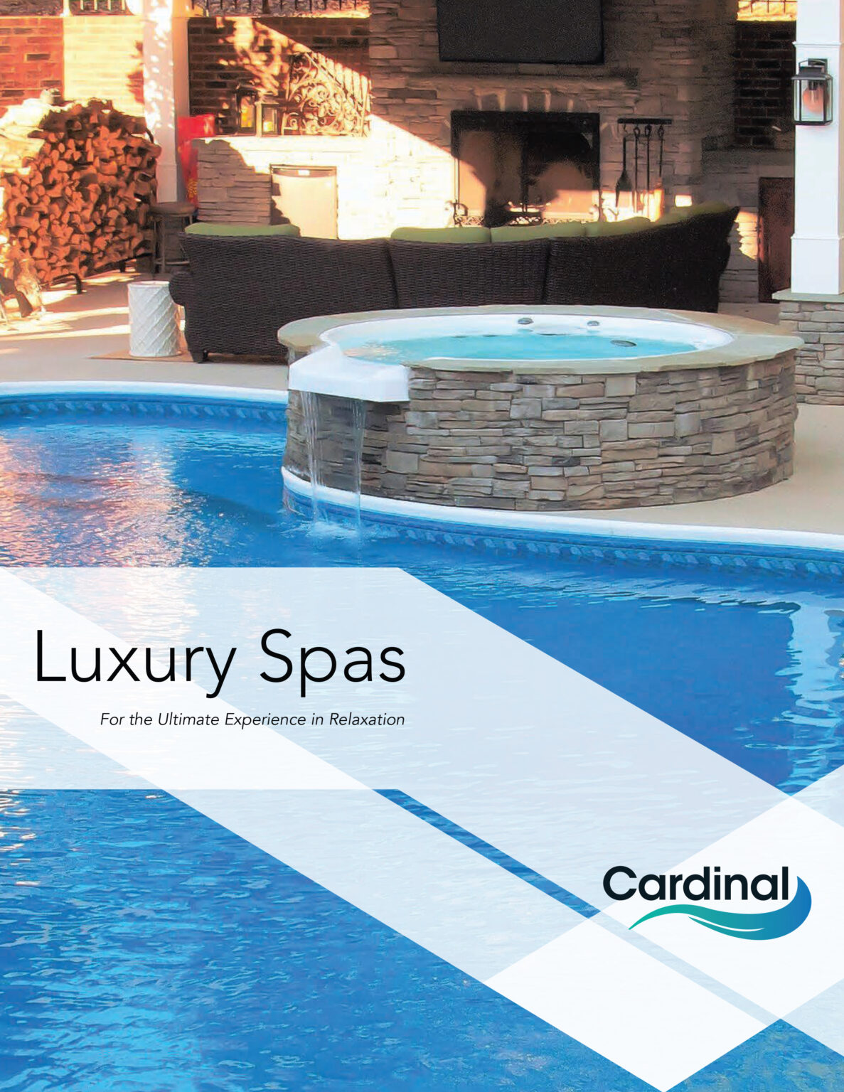 Cardinal 84" Square 25 Jet Spill-Over Spa