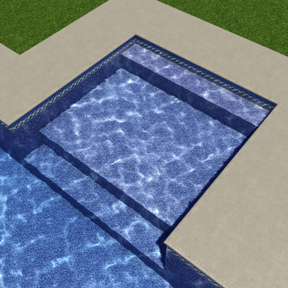 Inground Steel Swimming Pool Steps | Pool Kits | Pool Warehouse