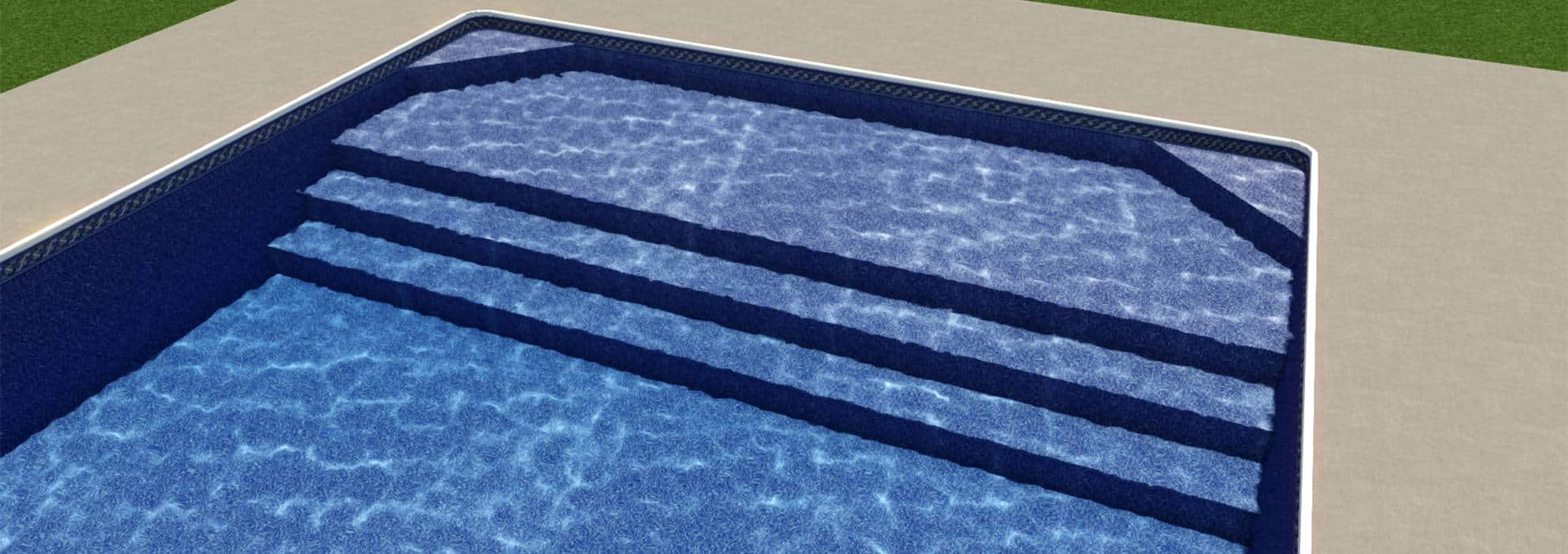 Inground Steel Swimming Pool Steps | Pool Kits | Pool Warehouse