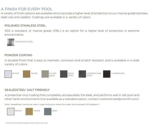 S.R. Smith, Artisan Series Swimming Pool Hand Rails - Pool Warehouse ...