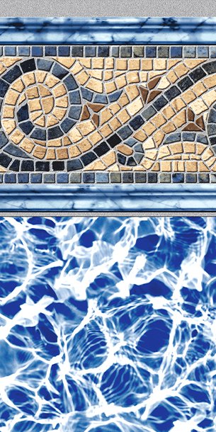 Siesta Wave Tan Diffusion Inground Pool Liner