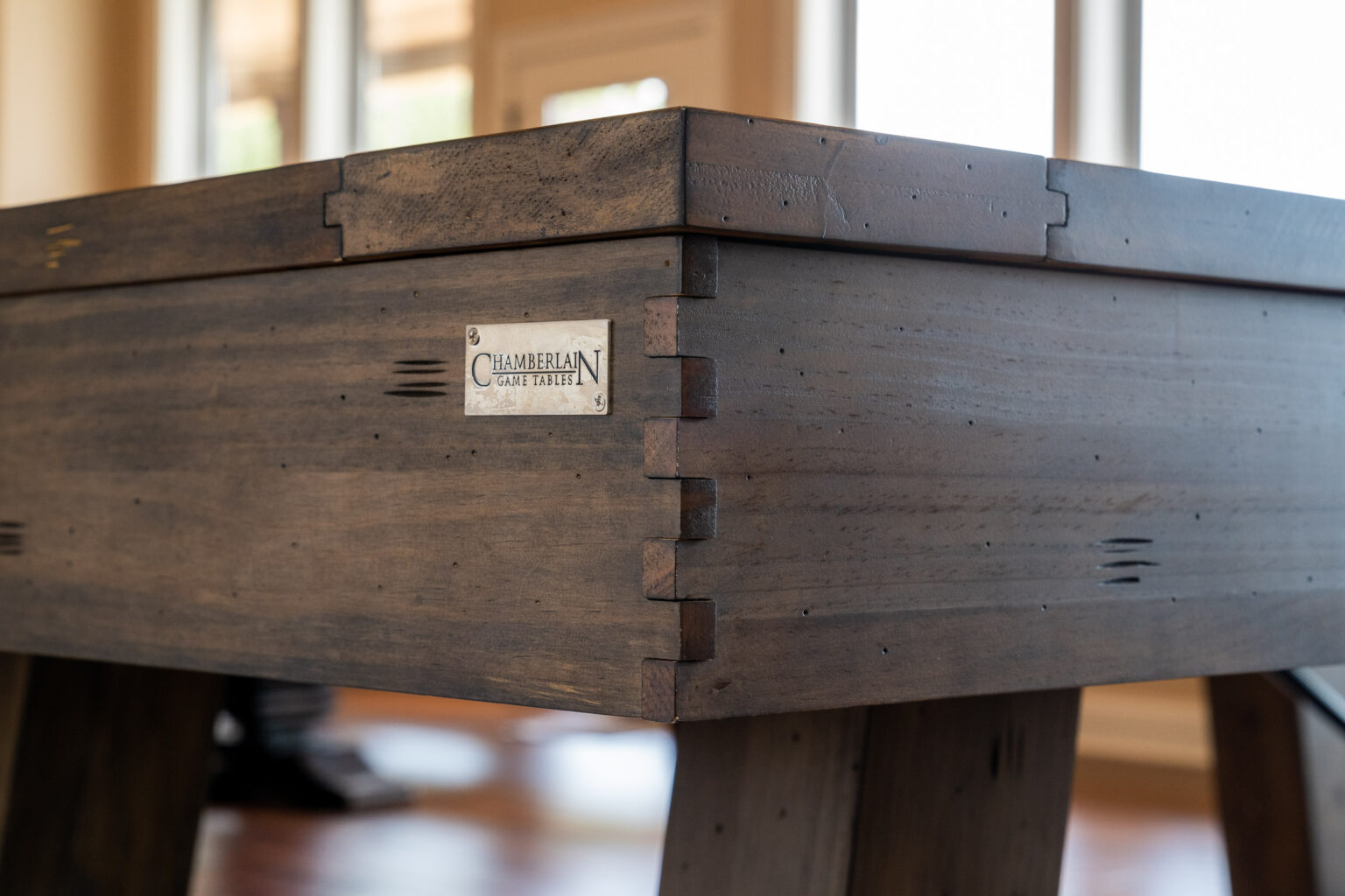 Aspen Nights Handcrafted Distressed Wood 7' Pool Table