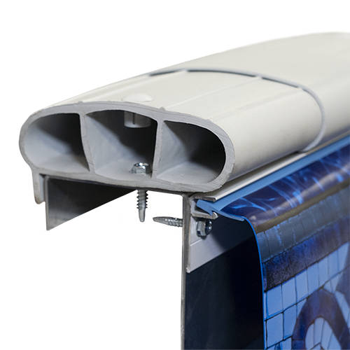 24' Round Hydra DIY Semi-Inground Pool Kit With Steel Step