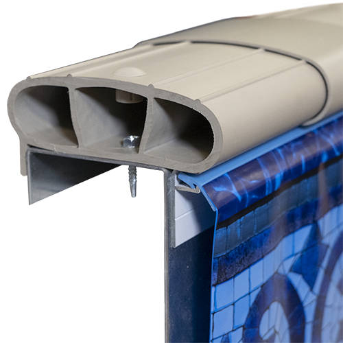 16' x 34' Lagoon Hydra DIY Semi-Inground Pool Kit Polymer Step