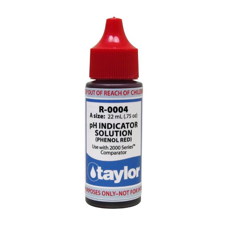 Taylor Technologies R-0004-A PH Indicator Solution .75oz Bottle