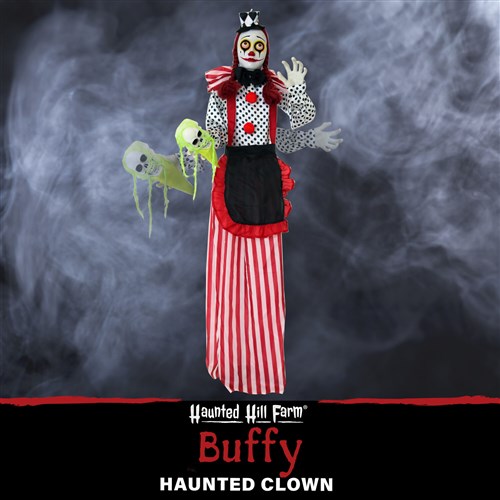 Haunted Hill Farm 65" Standing Clown with Lights