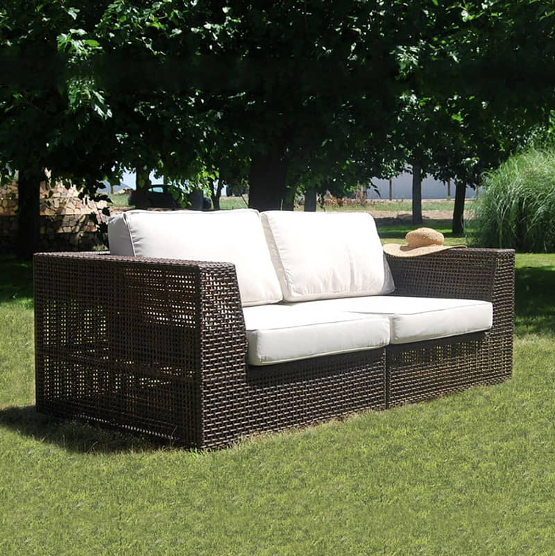 Hospitality Rattan Soho 2-Piece Modular Loveseat