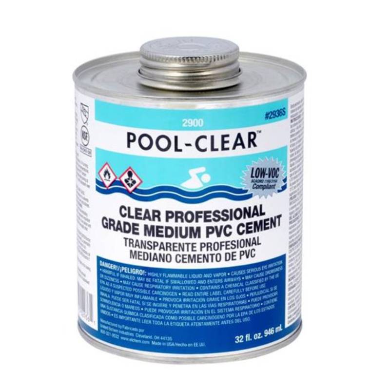 Oatey Supply 2936S Pool-Tite Clear Glue 32oz Can