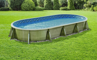 16' x 34' Lagoon Hydra DIY Semi-Inground Pool Kit With No Step