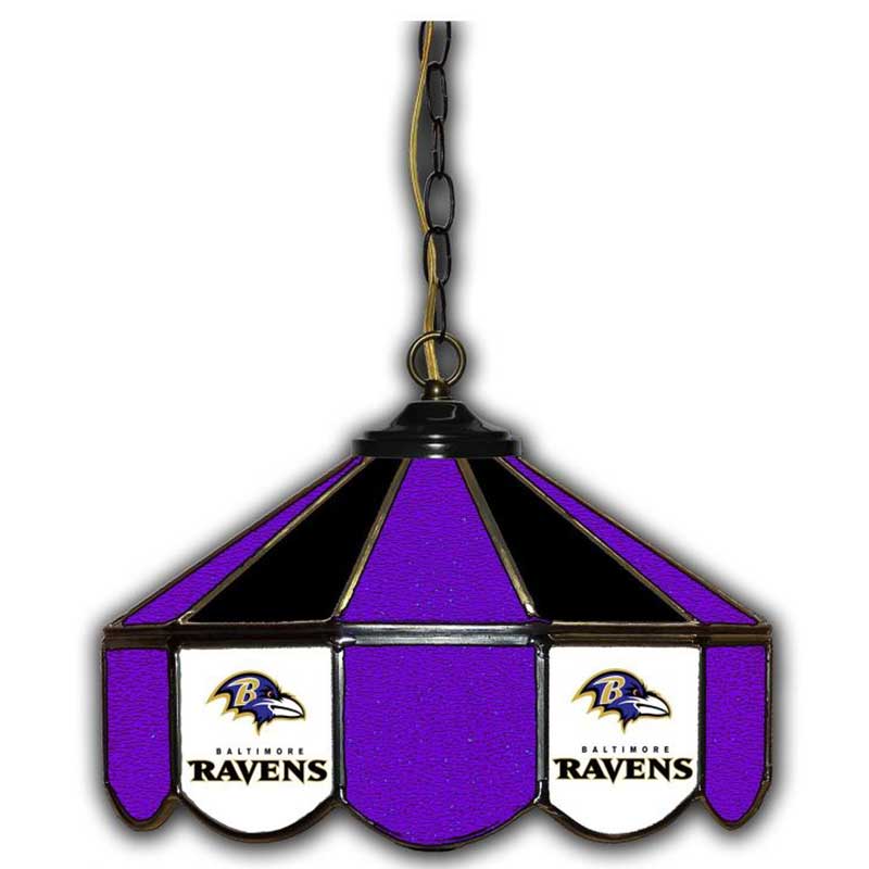Imperial Baltimore Ravens 14" Glass Pub Lamp