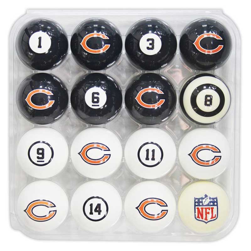 Imperial Chicago Bears Billiard Balls Set