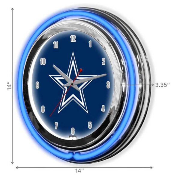 Imperial Dallas Cowboys 14" Neon Clock