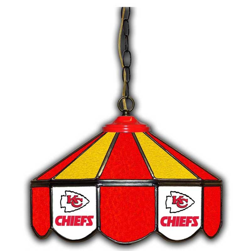 Imperial Kansas City Chiefs 14" Glass Pub Lamp