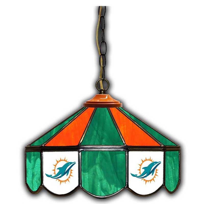Imperial Miami Dolphins 14" Glass Pub Lamp