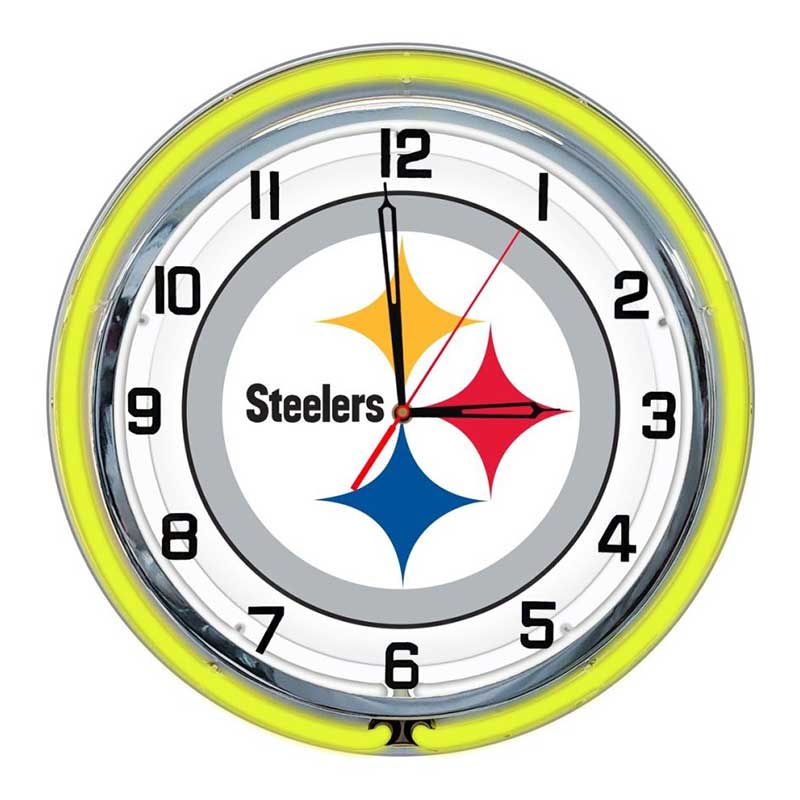 Imperial Pittsburgh Steelers 18" Neon Clock