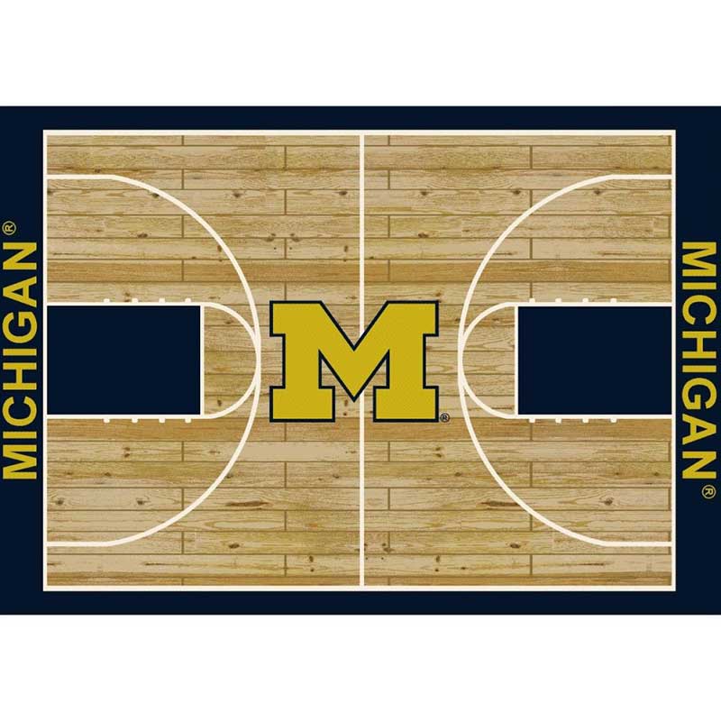 Imperial University of Michigan 4' x 6' Courtside Rug
