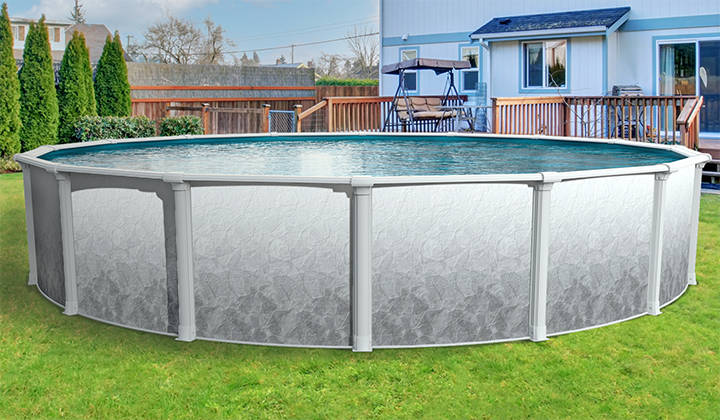 15' Round 52" Deep Seafield Above Ground Pool Kit