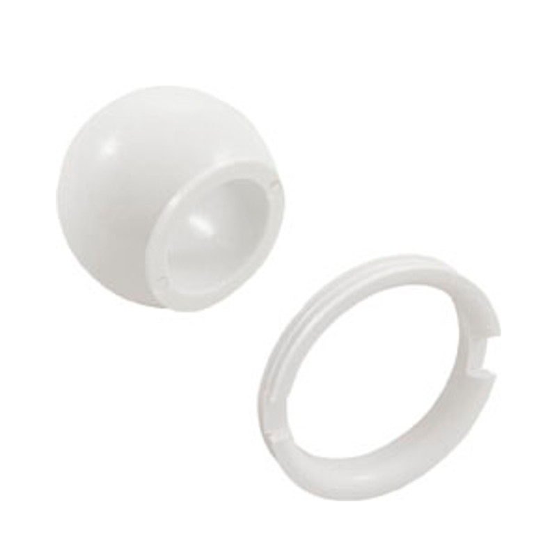 Balboa HA103808WHT White Hydro Air Eyeball and Retaining Ring