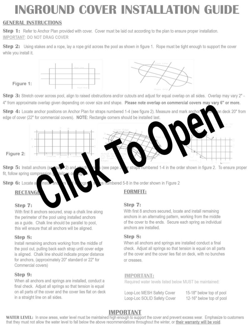20 x 40 Loop-Loc UltraLoc Green Solid Safety Cover
