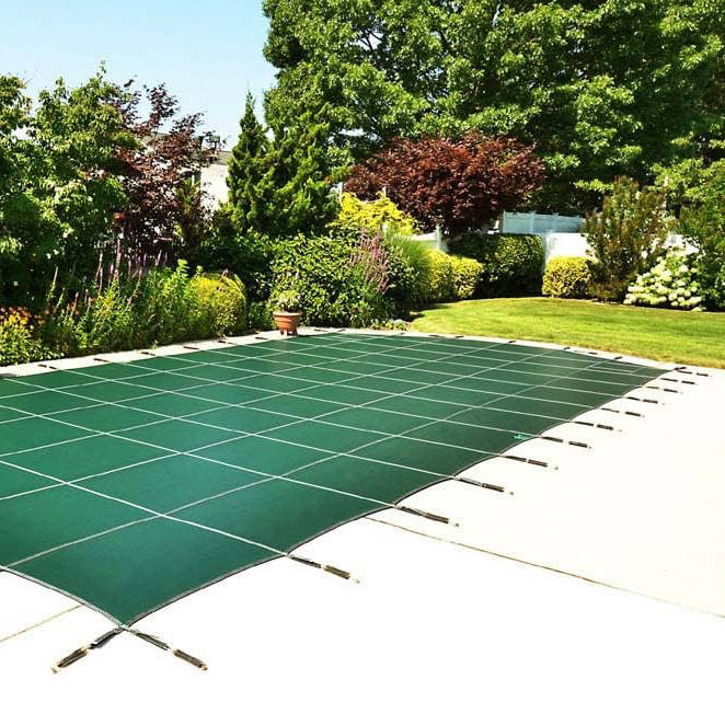 20 x 40 Loop-Loc Super Dense Green Mesh Safety Cover