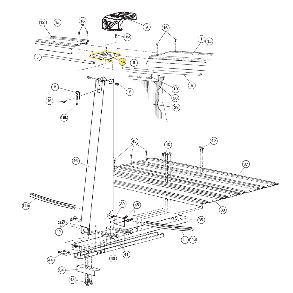 Century Replacement Side Vertical End Cap