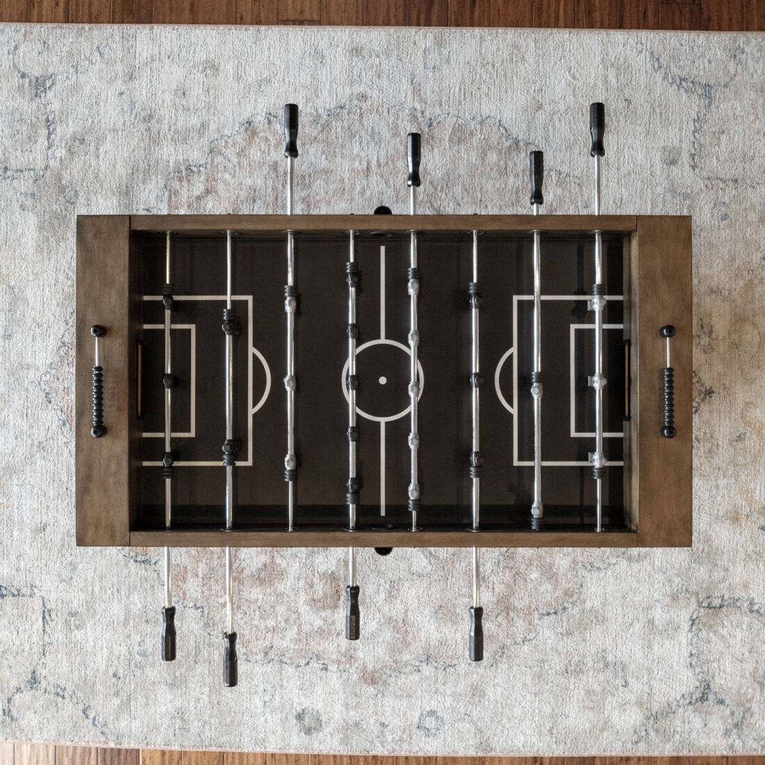 Aspen Nights Distressed Wood Foosball Table - Pool Warehouse