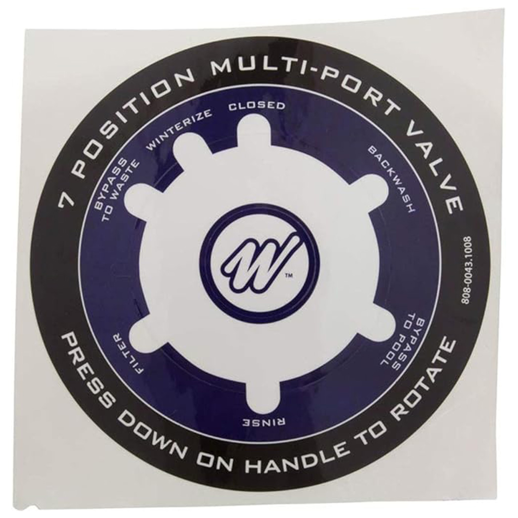 Waterway 808-0043 Multi-Port Label - Pool Warehouse