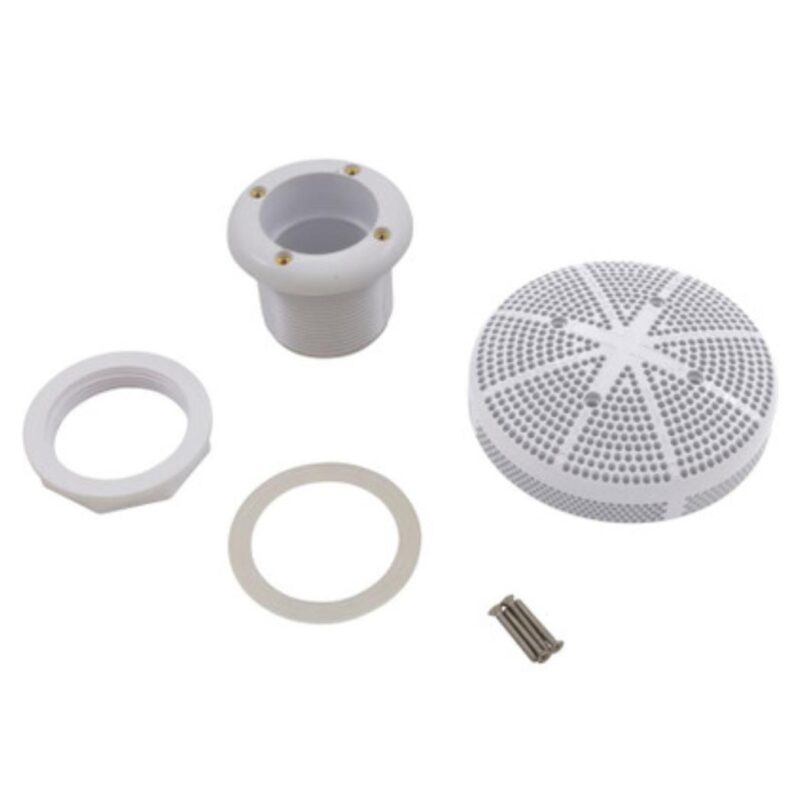 CMP 25215-000-000 Fiberglass Main Drain, 2 In., 175 GPM, White