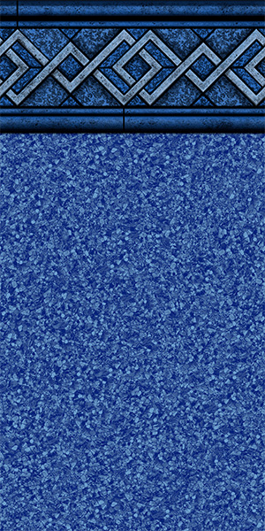 Hamlin Blue Beach Pebble Artisan Inground Pool Liner - Pool Warehouse