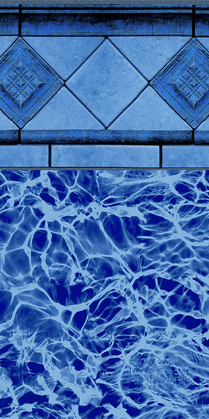 Rialto with Blue Diffusion Inground Pool Liner - Pool Warehouse