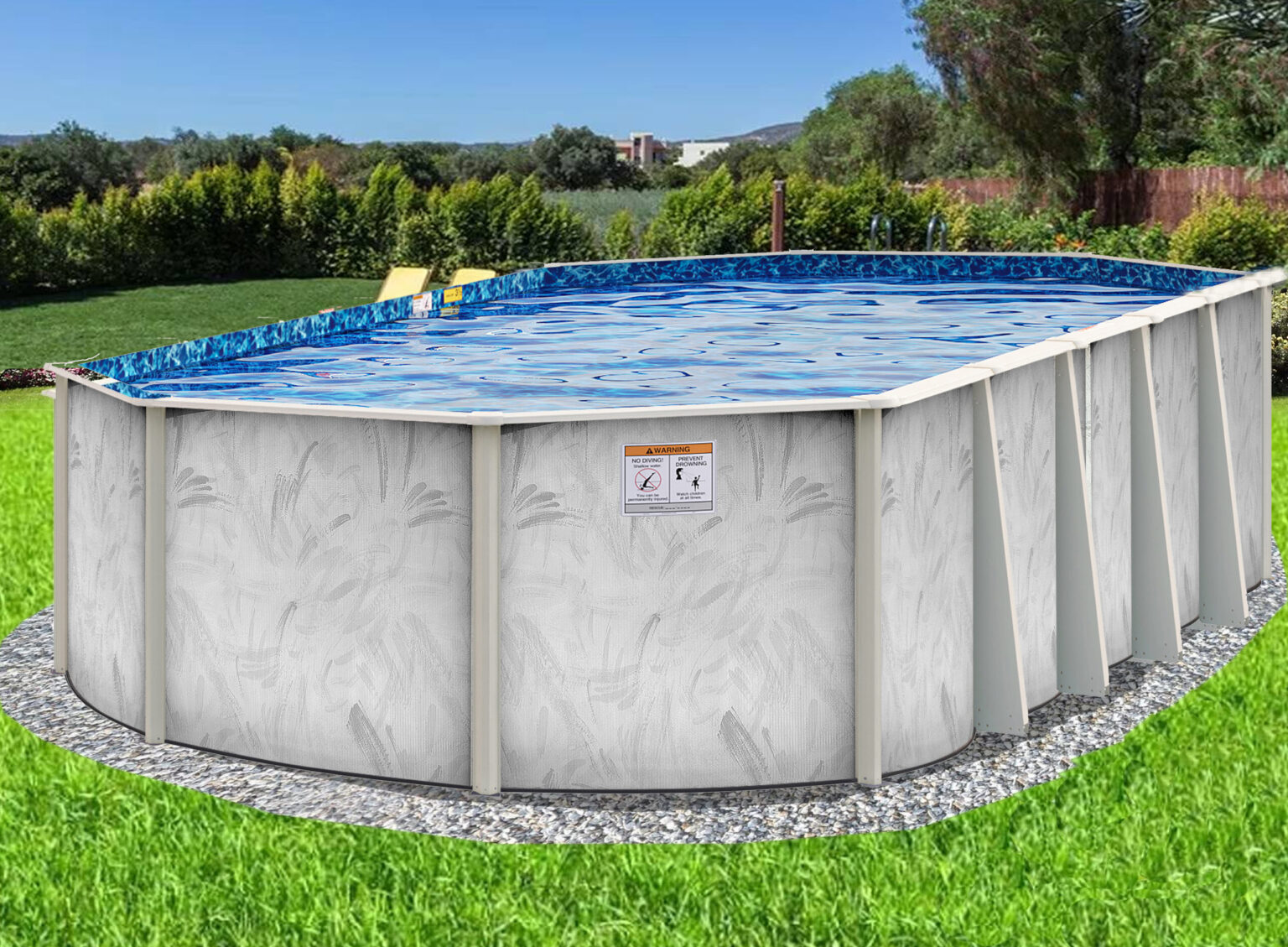15' x 30' Oval 52" Coastal Above Ground Pool Kit - Pool Warehouse