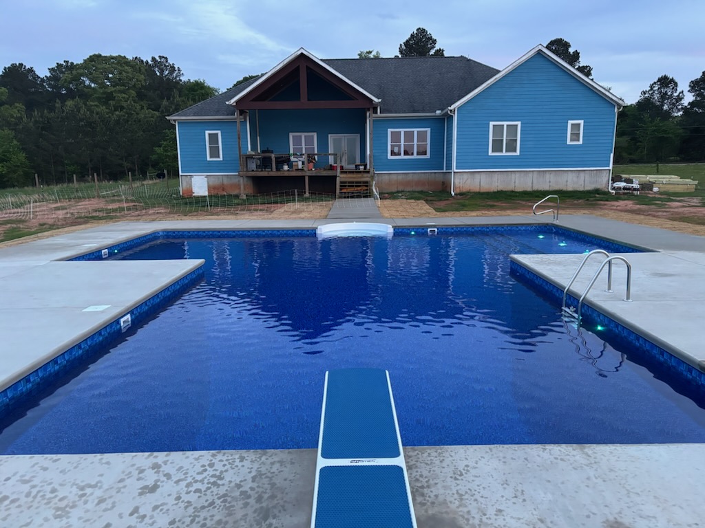 Bowdon, GA T-Shape Pool Build - Pool Warehouse