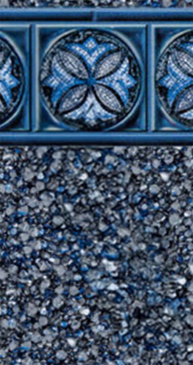 Lotus Fire Midnight Inground Pool Liner - Pool Warehouse